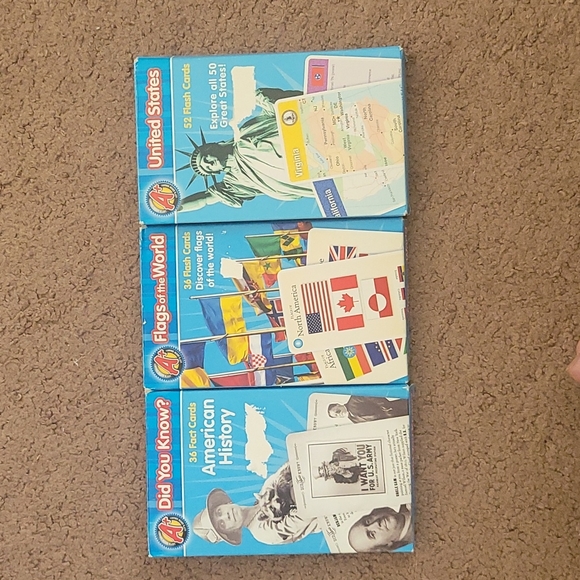 Games | 3 Packs Of Flash Cards On Flags Of The World American History ...